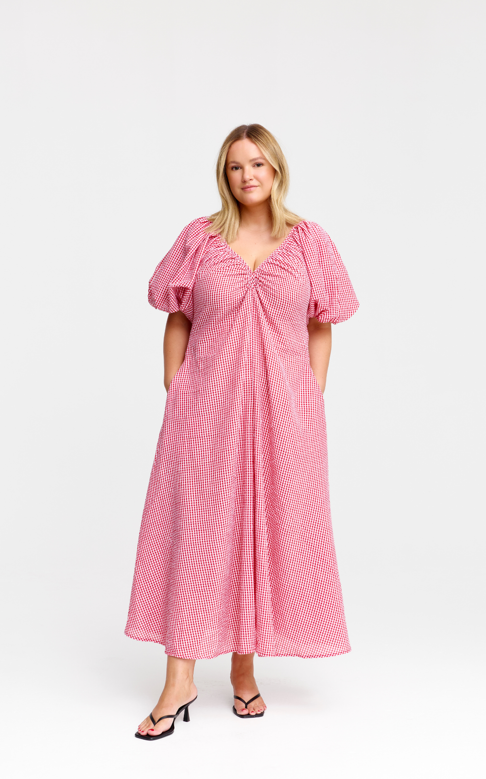 Mimi Dress - Red Gingham